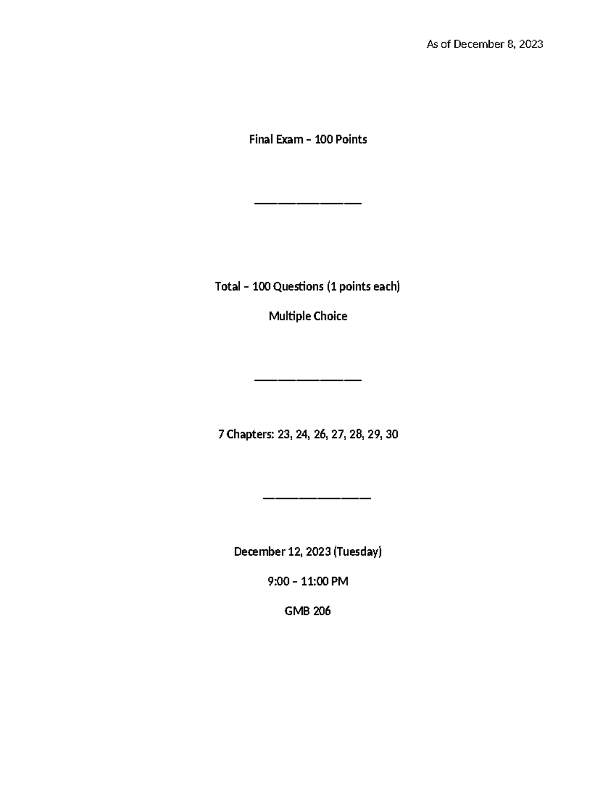 Final Exam 4 Review - Business Law Concepts for Fall 2023 - Studocu