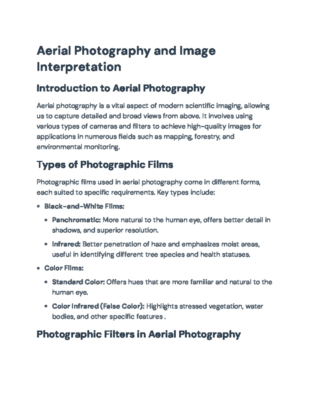 Comprehensive Guide to Aerial Photography and Photogrammetry (AP101 ...