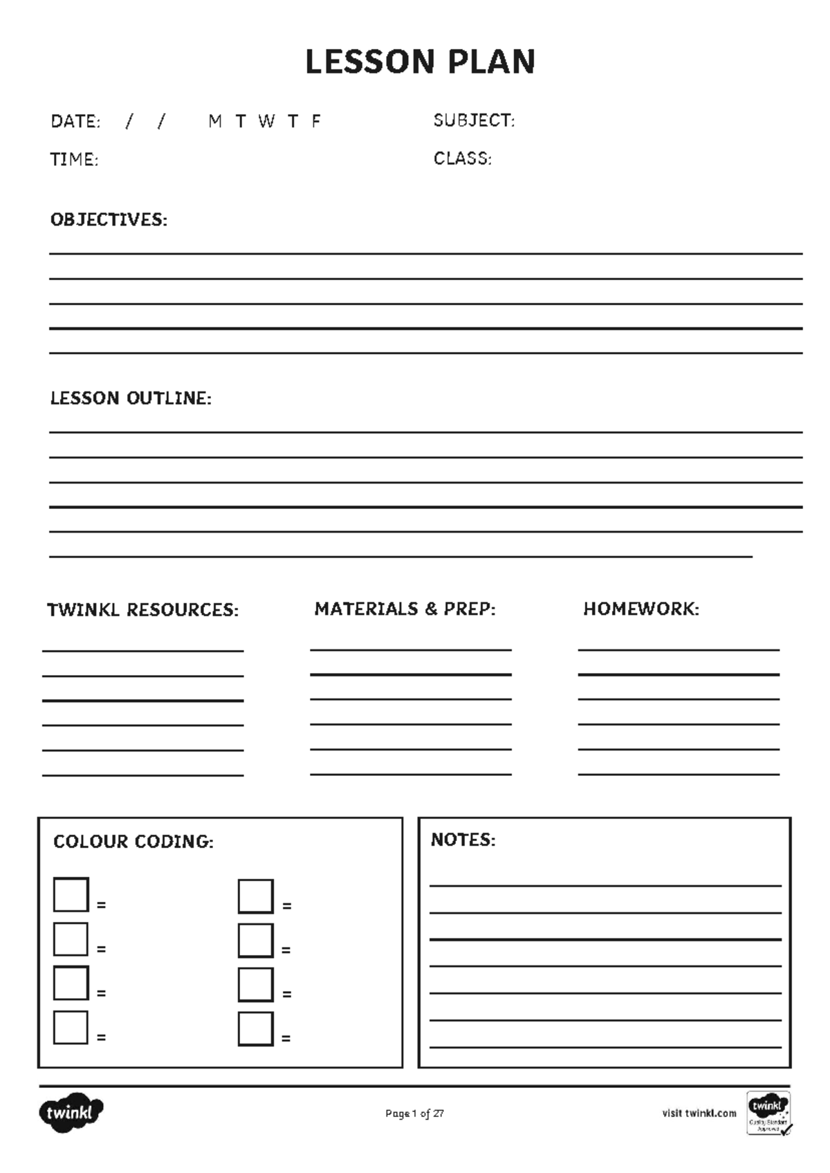 Lesson Plan Notes: Structure & Resources for Effective Teaching - Studocu