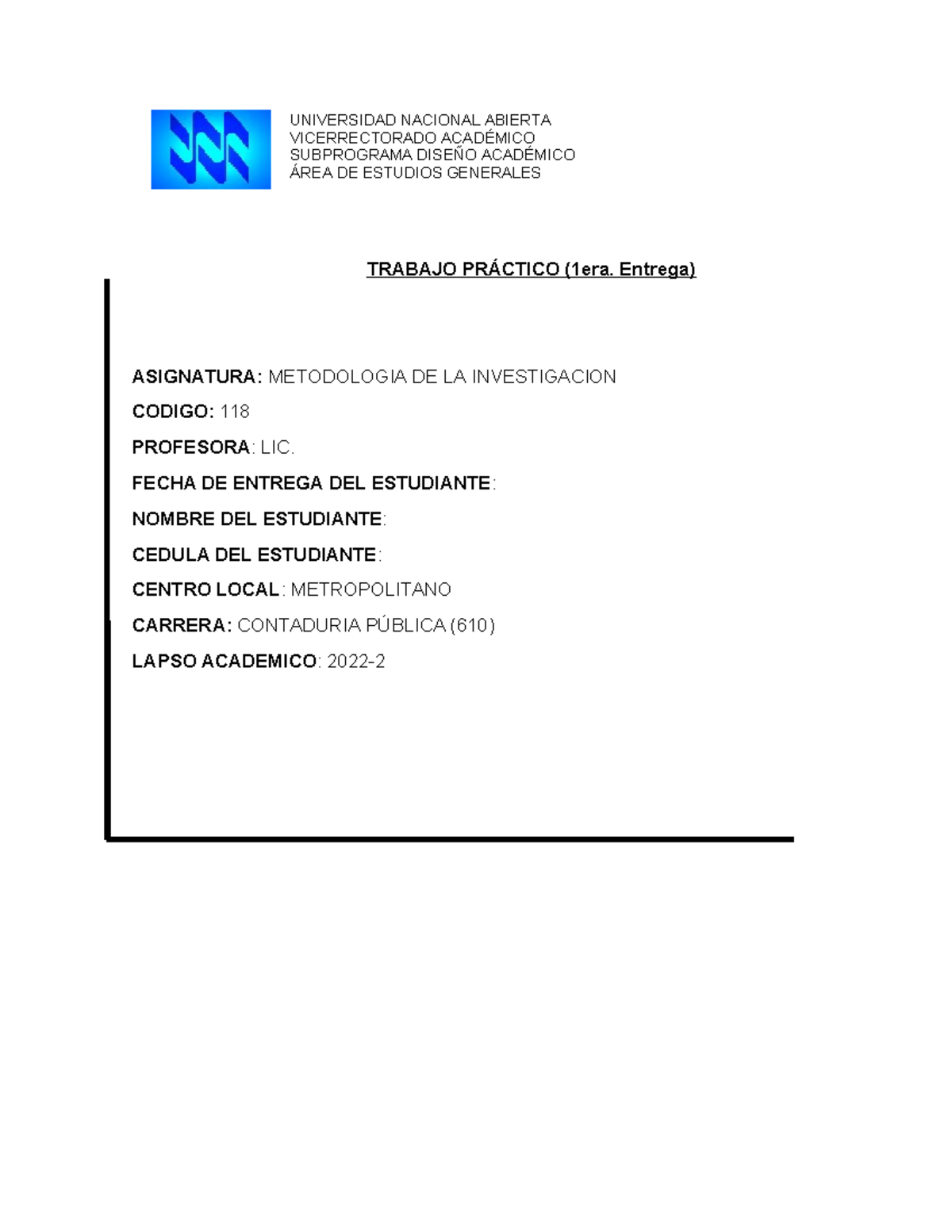 TP1-118: Métodos de Investigación en Metodología de la Investigación - Studocu