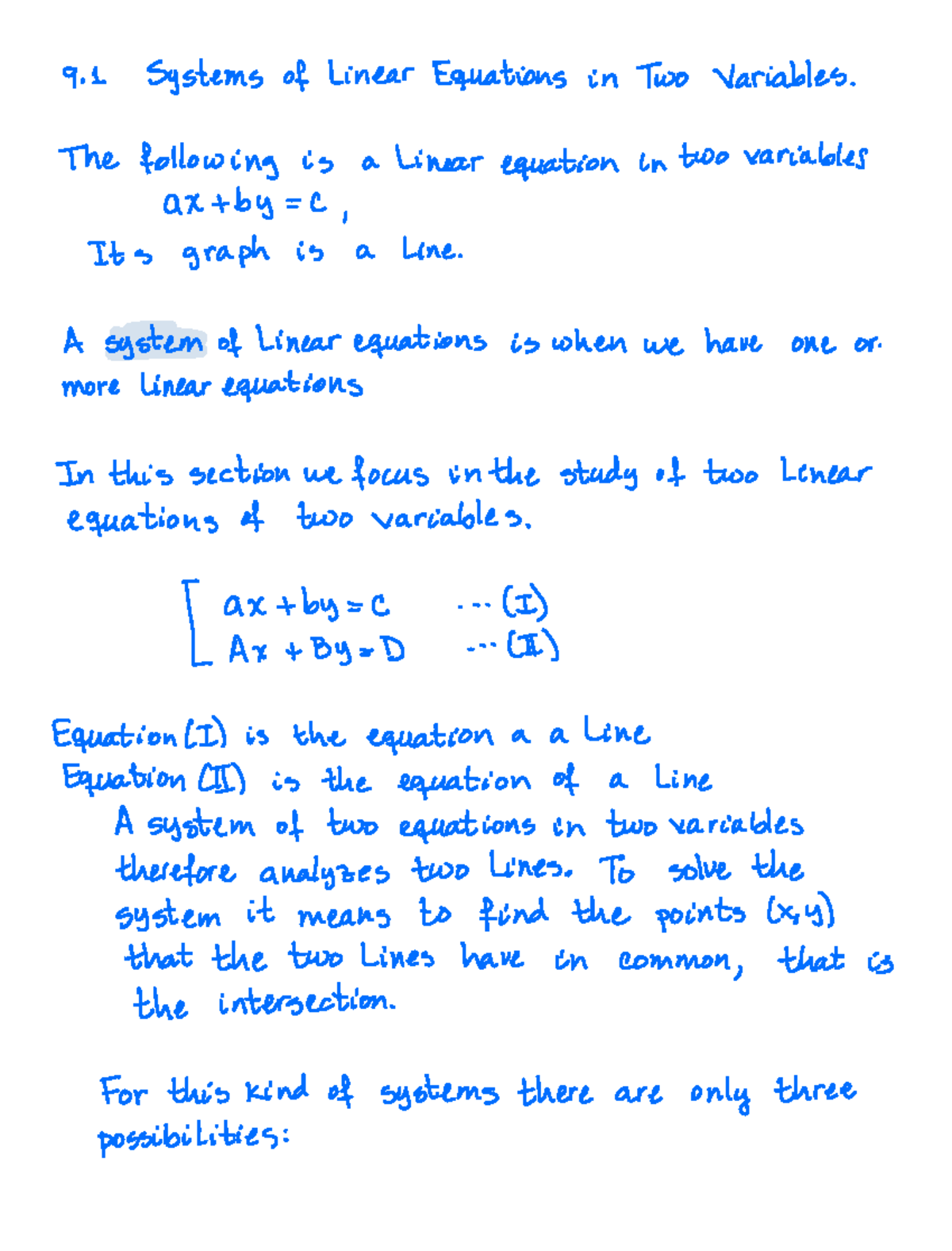 Systems of Linear Equations: Methods & Applications (Math 101) - Studocu