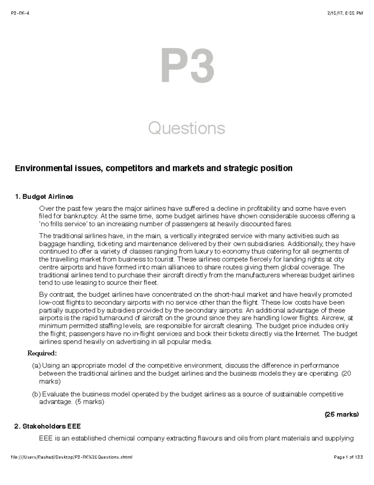 P3-RK-Questions - for acca students - P3-RK-4 2/15/17, 8)55 PM P3 ...