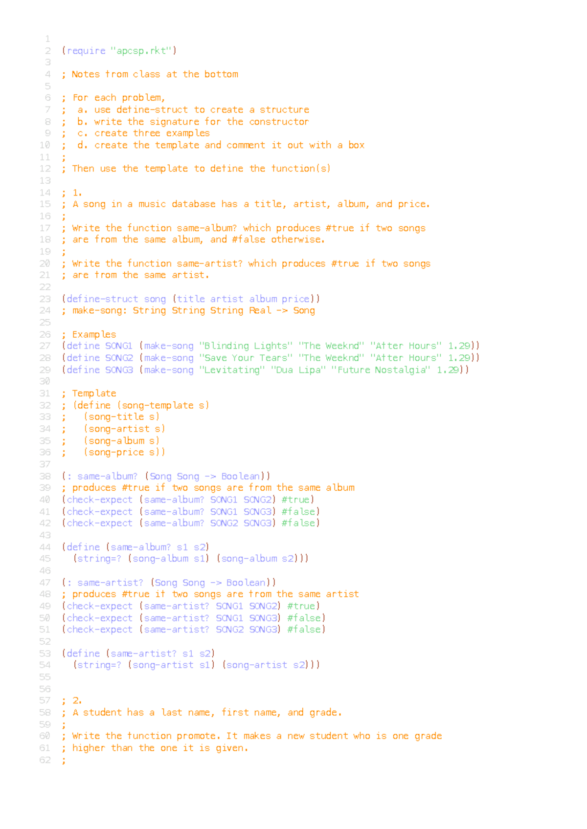 Structfunc - Work with Data Structures and Functions in CS101 - Studocu