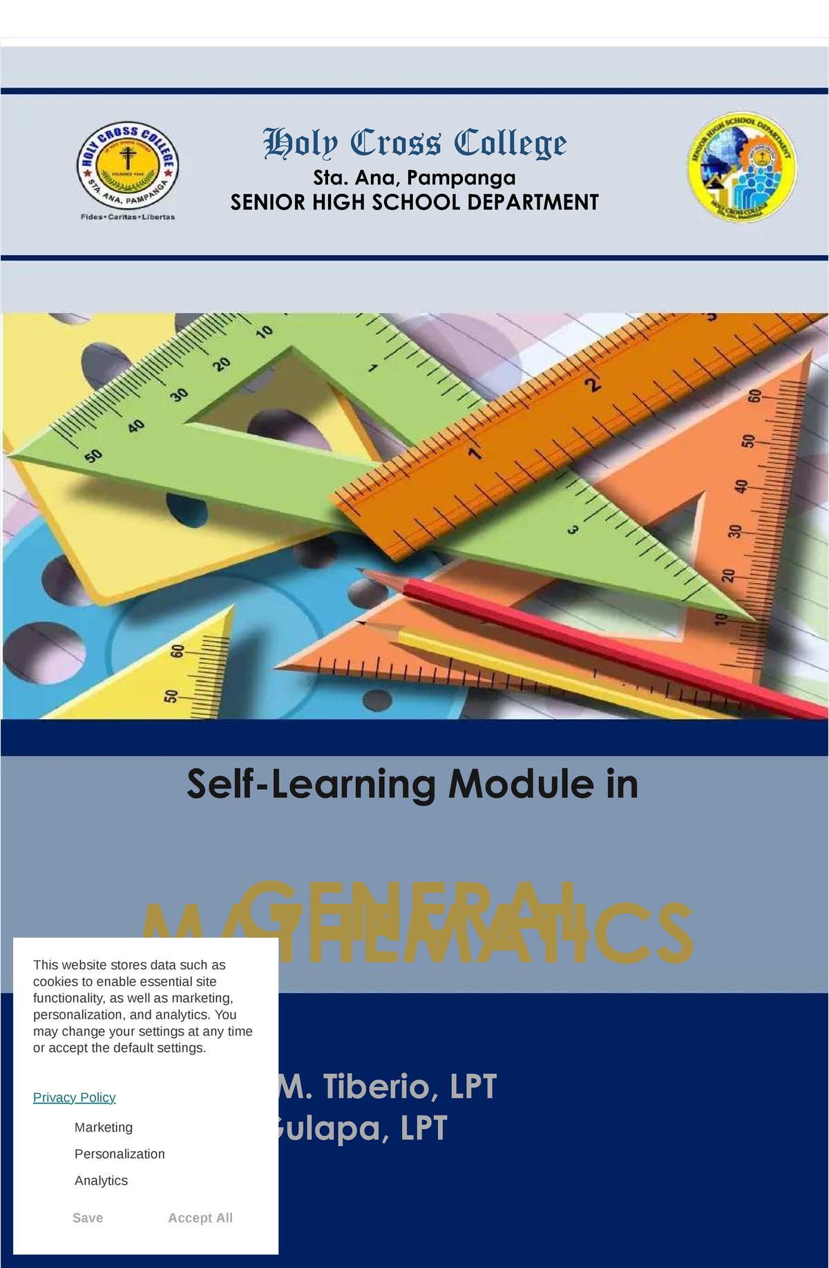 Module in General Mathematics (GEM 101) - Senior High School - Studocu