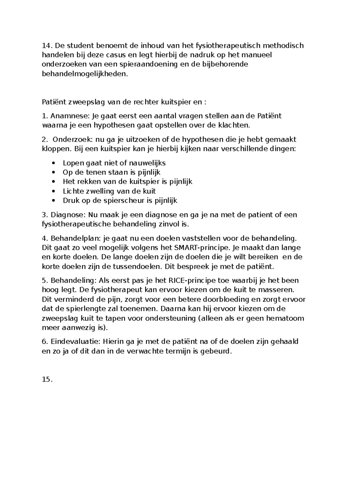 Endorotatie en Extensie Heup: Artrogeen & Myogeen Oefeningen - Studeersnel