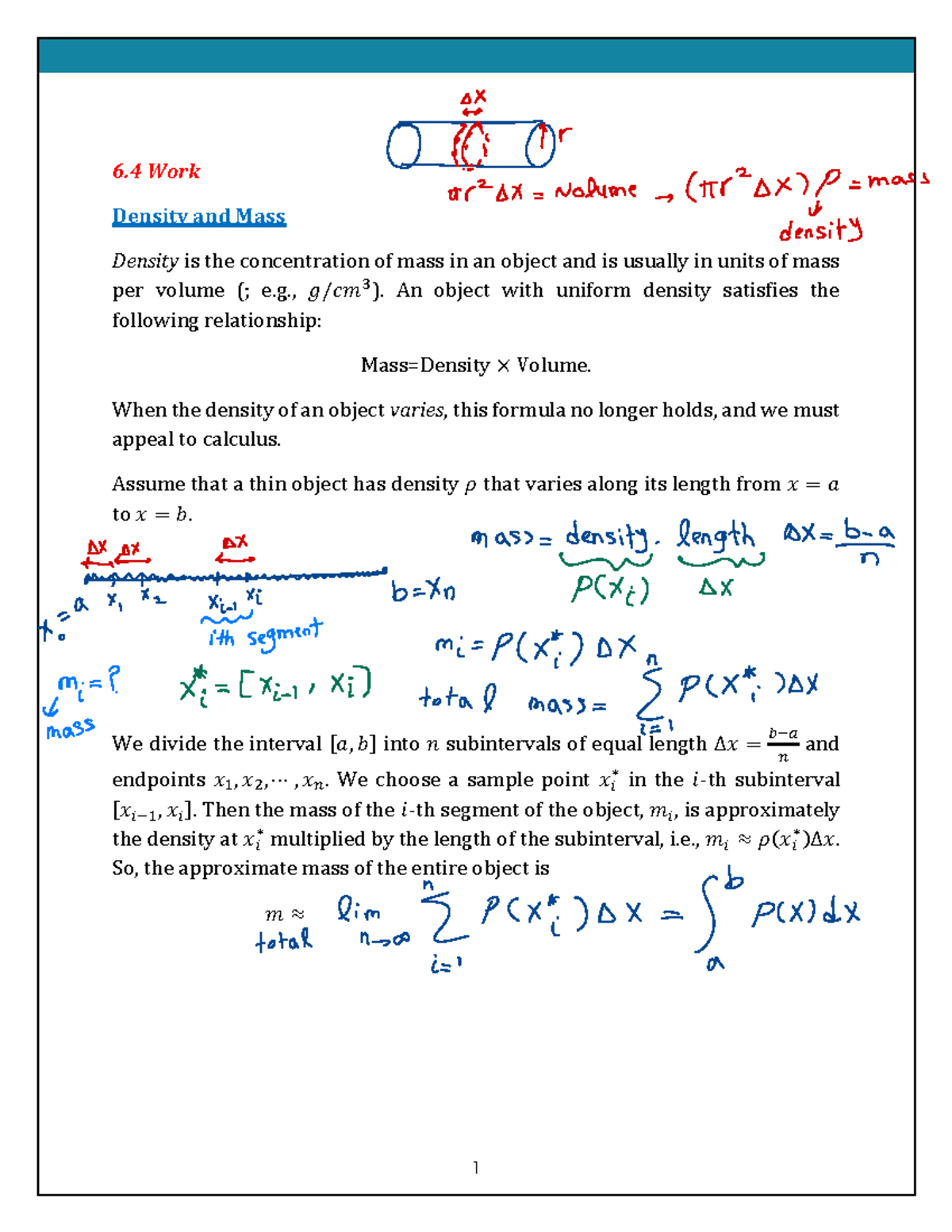 AX Lecture 6.4: Work Density and Mass Concepts - Studocu
