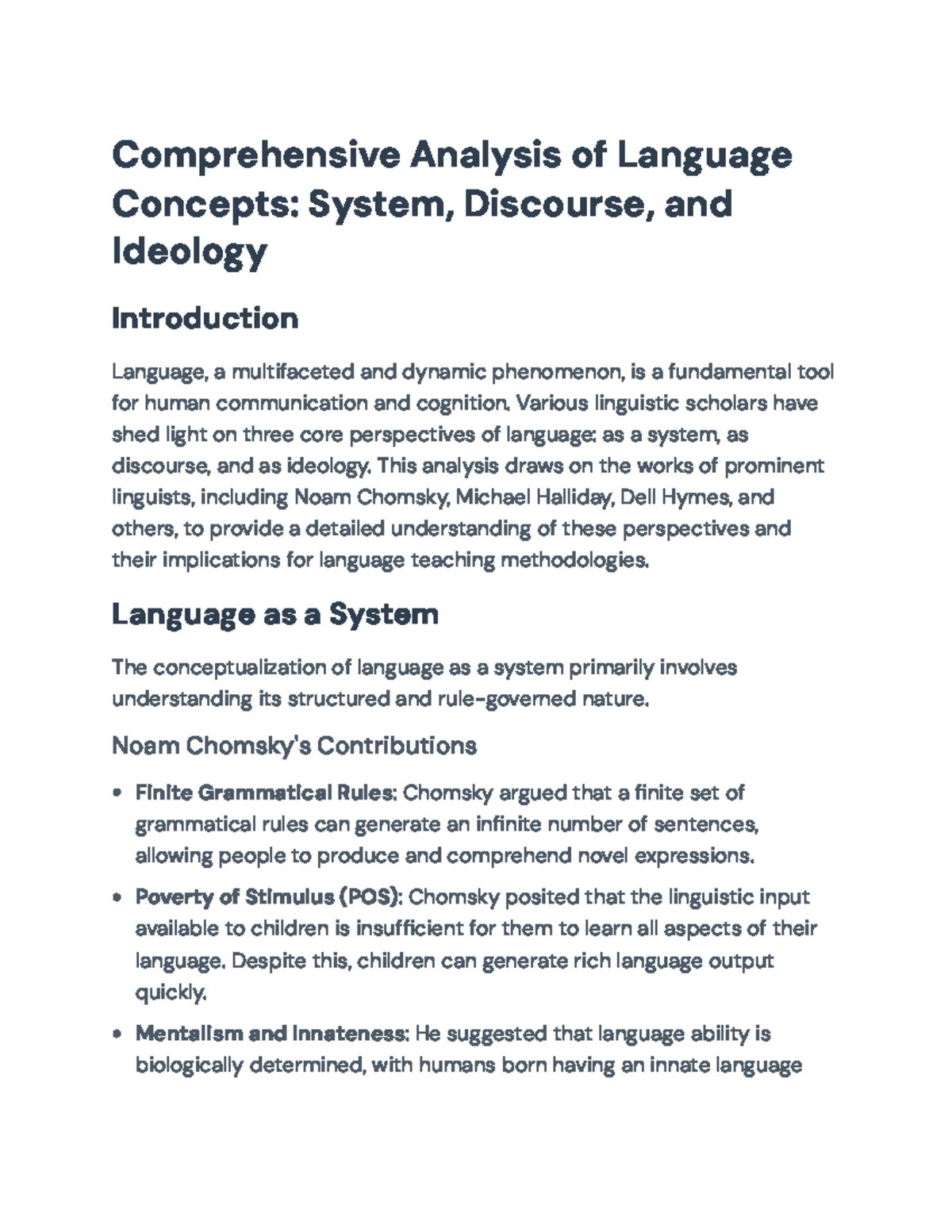 Language Analysis Framework: System, Discourse & Ideology Insights ...
