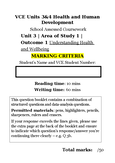 Health and Human Development - Grade: 12 - Victorian Certificate of ...