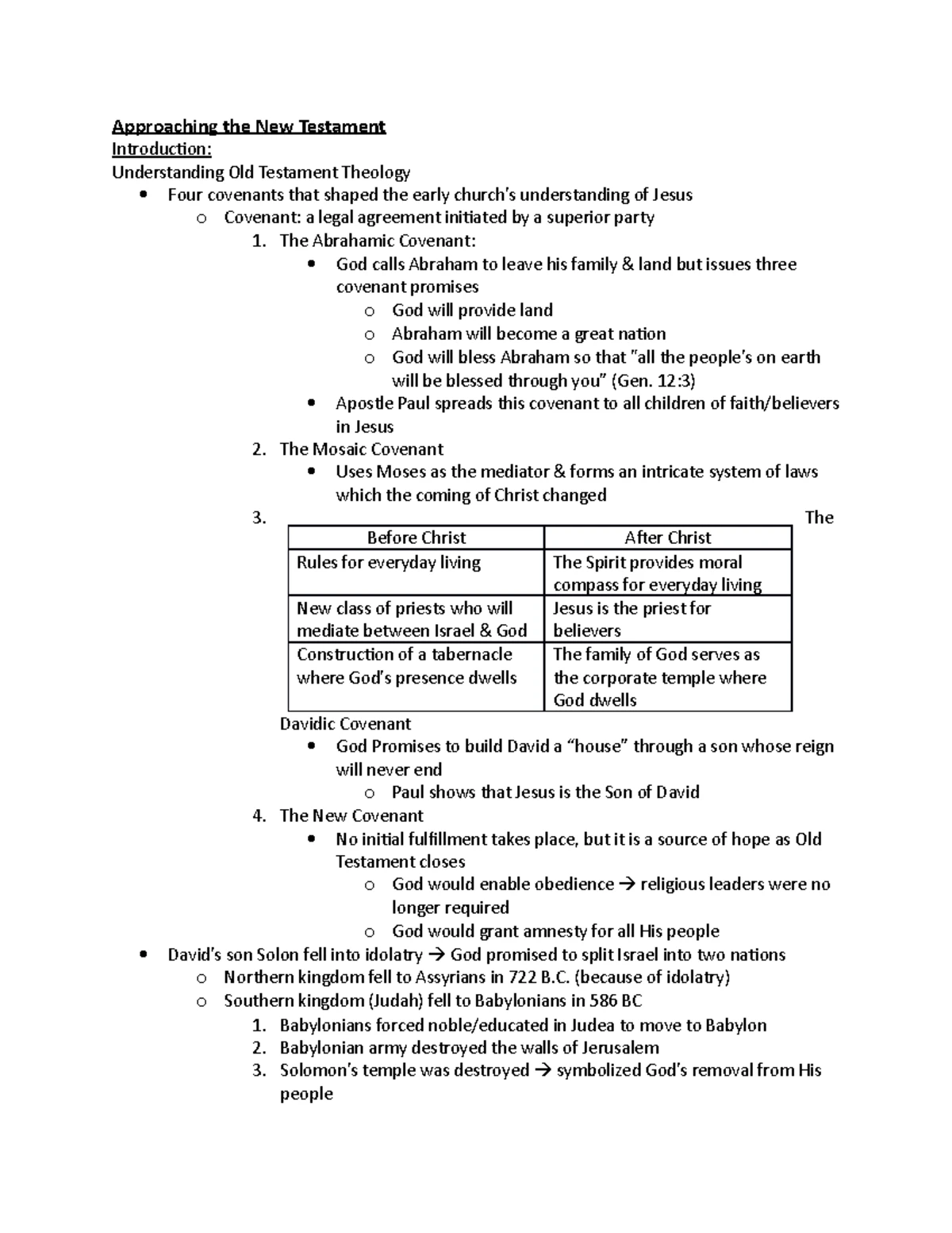Quiz on The Gospels - BIBL104 Old & New Testament Overview - Studocu