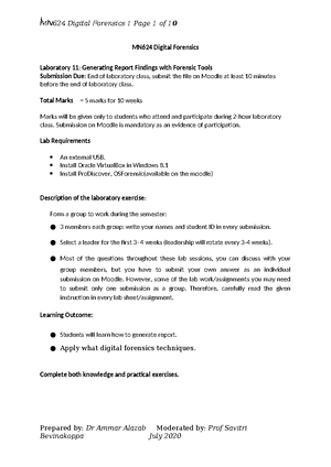 MN624 Lab10 Cloud Forensics - MN624 Digital Forensics Laboratory 10: Cloud Forensic Submission ...