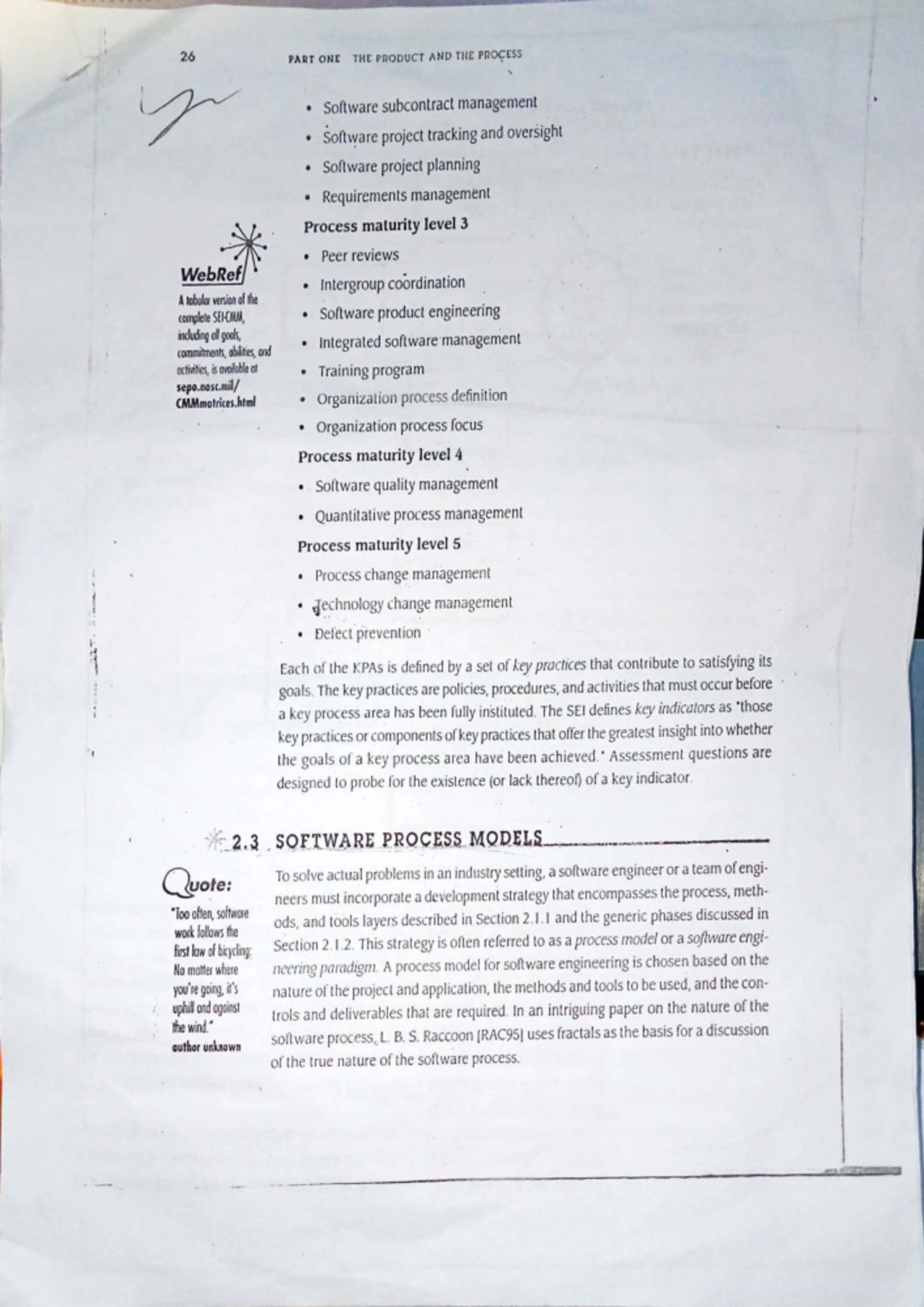 Software Management and Process Models: Insights and Practices (CS 4352 ...