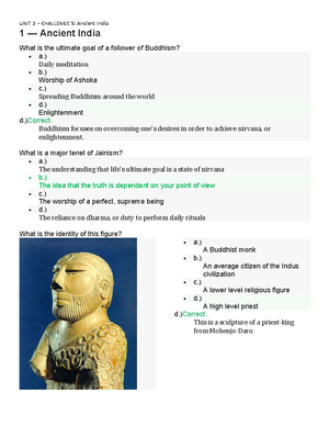 UNIT 2 – CHALLENGE 2: Ancient Egypt - UNIT 2 – CHALLENEGE 2: Ancient ...