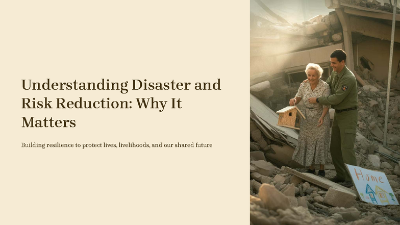 Understanding Disaster & Risk Reduction: Importance & Strategies - Studocu
