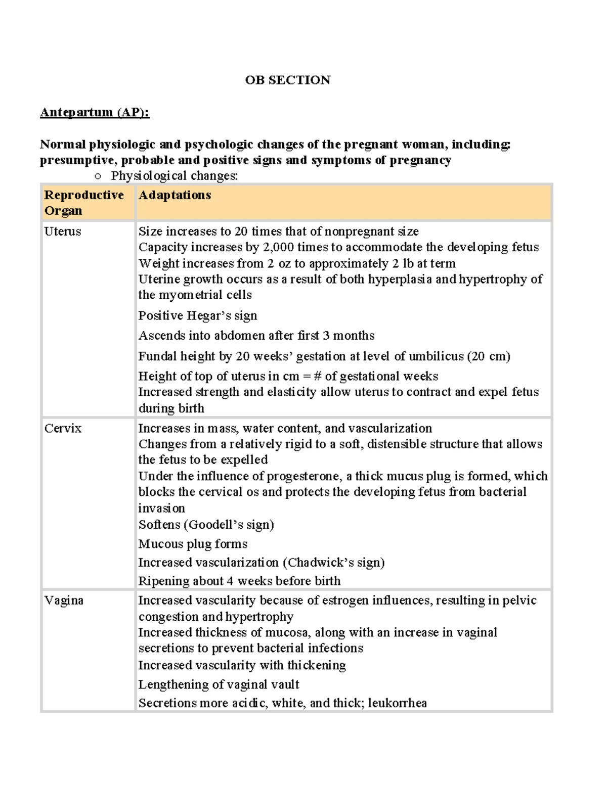 OB HESi exam questions - Ob pediatric exam 1 - HESI OB Practice ...