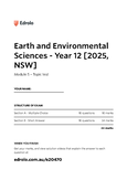 earth and environmental - Grade: 12 - New South Wales Higher School ...