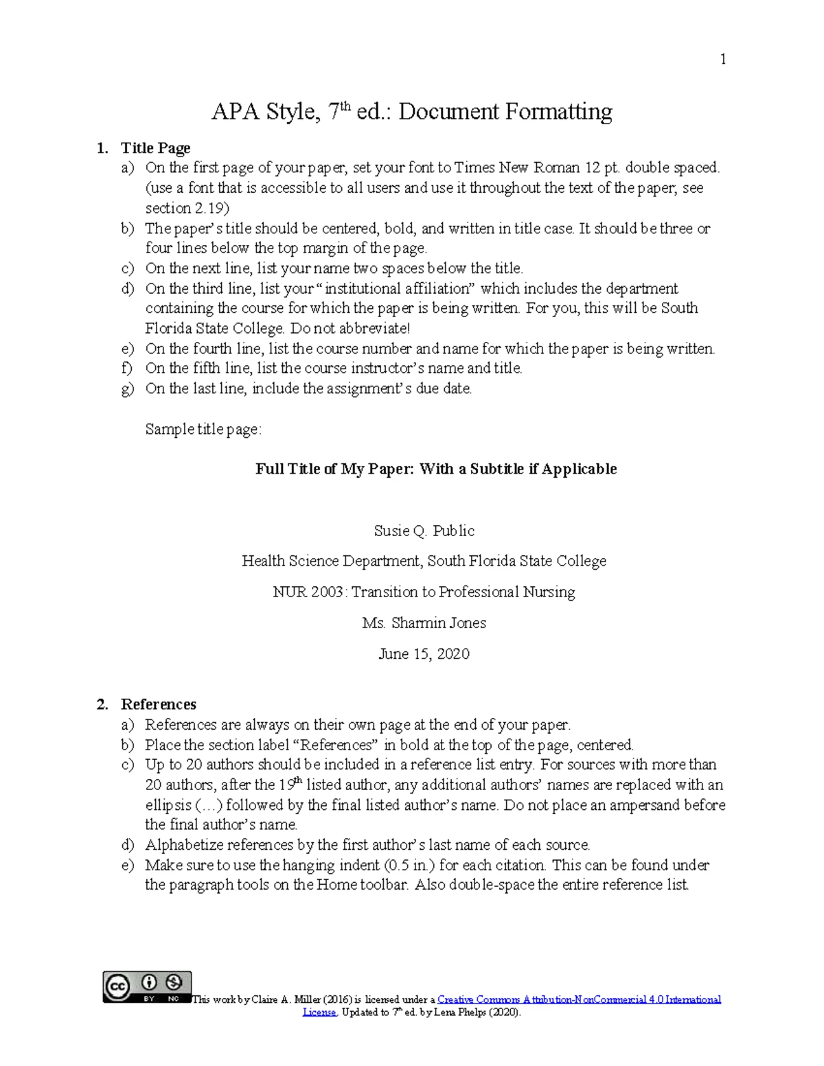 APA 7th Edition: Document Formatting Guidelines and Title Page Setup ...
