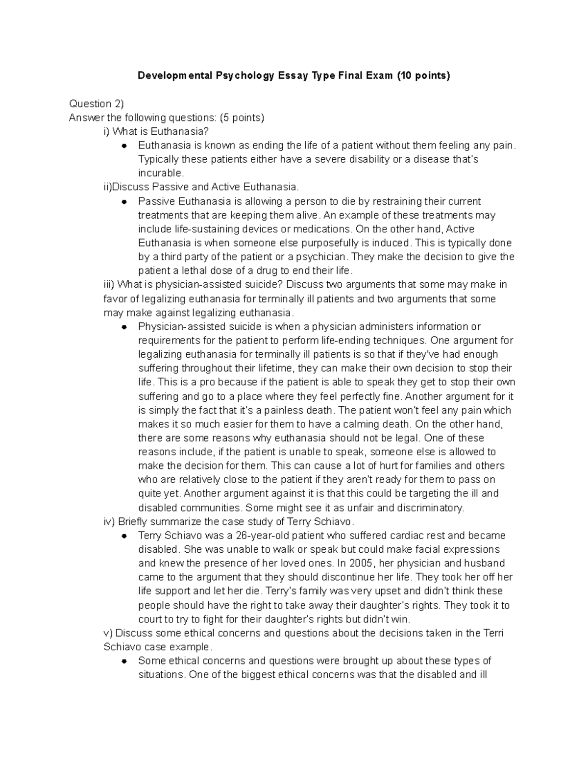 Developmental Psychology PSY-101 Final Exam Study Guide - Studocu