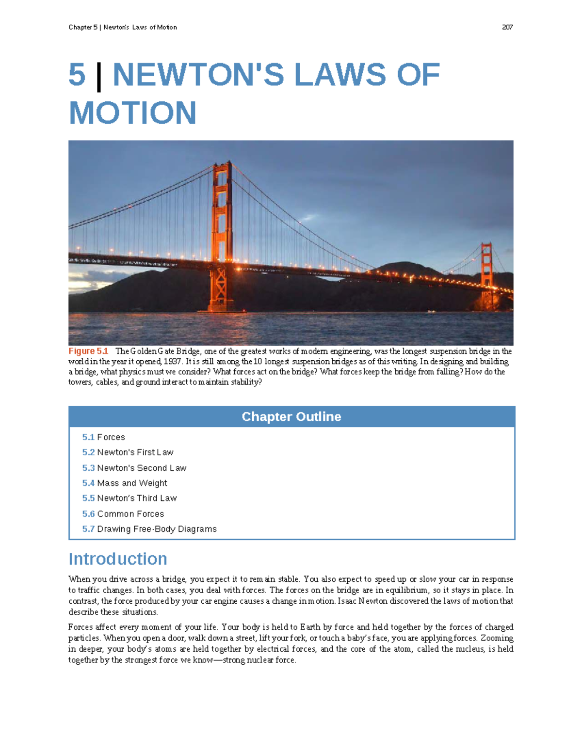 Chapter 5: Newton's Laws of Motion (207) - Understanding Forces and ...