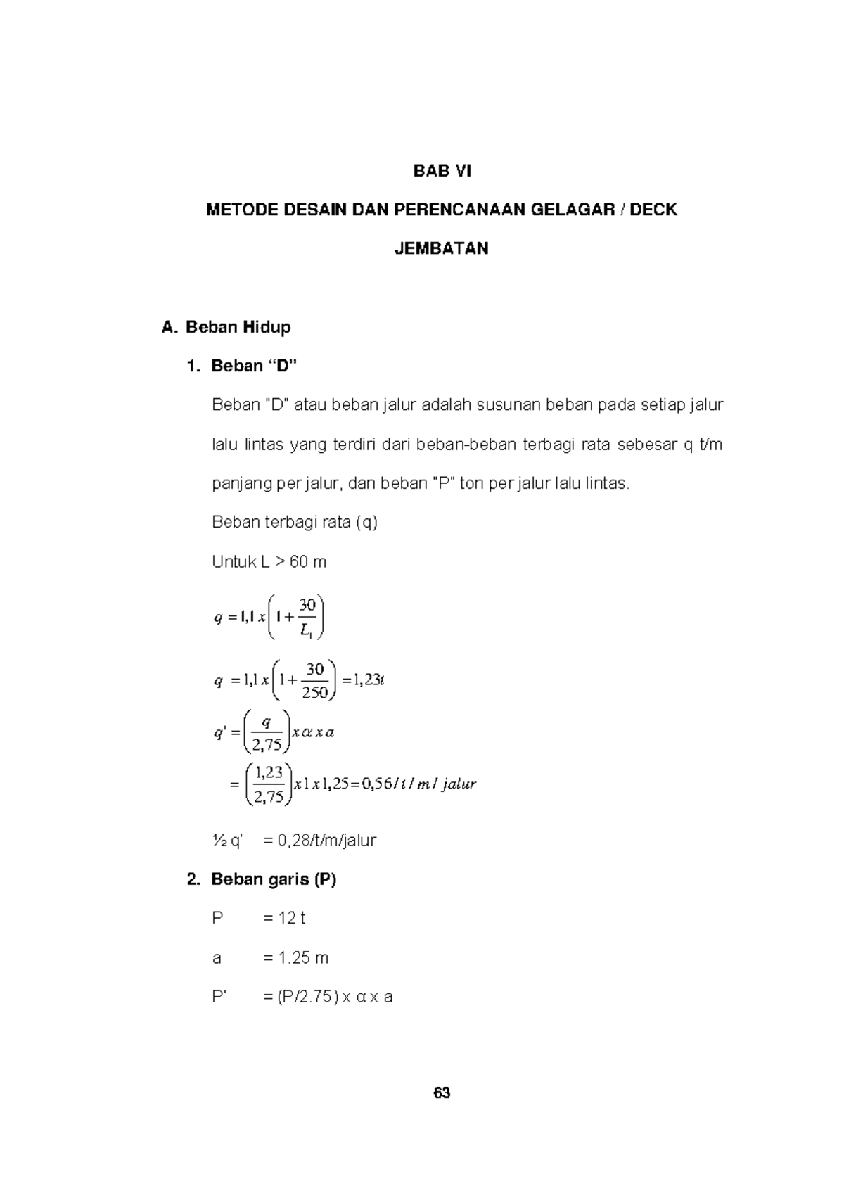 Analisis Struktur Jembatan Bab 6 Metode Desain Dan Perencanaan Gelagar ...
