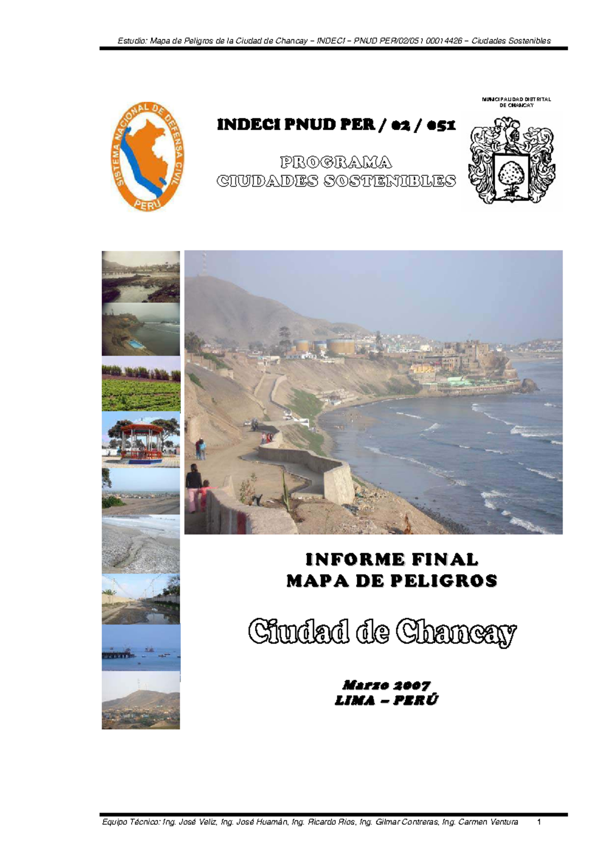 Informe Final: Mapa de Peligros de la Ciudad de Chancay INDECI PNUD ...