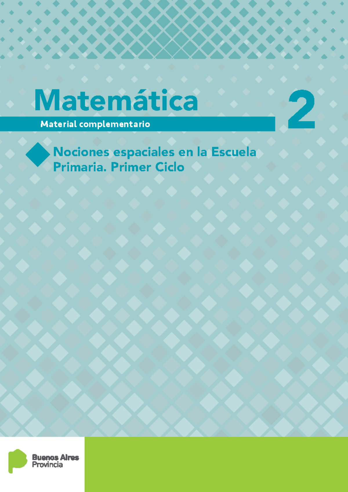 Nociones Espaciales en Matemática - Material Complementario 2 - Studocu