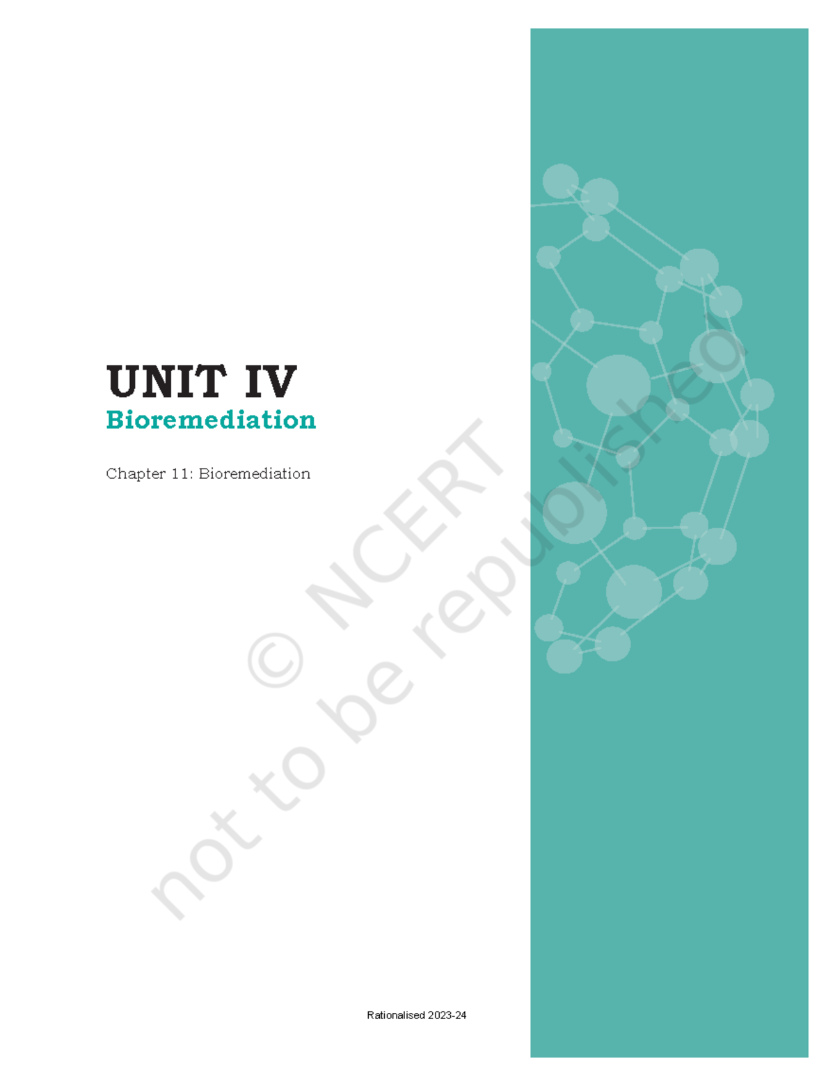 Lebt111 - Very nice - UNIT IV Bioremediation Chapter 11: Bioremediation ...