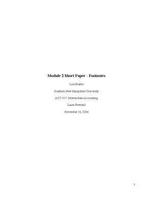 ACC 317 Module Six Worksheet Template - Module 6: 6-2 Worksheet ...