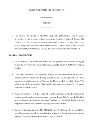 drafting claims for PI - CIVIL SKILLS UNIT 4 – DRAFTING PARTICULARS OF ...