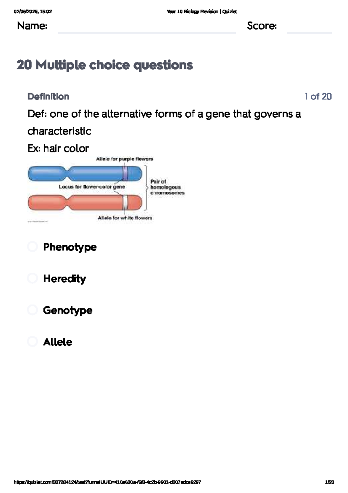 15:02 Year 10 Biology Revision Quizlet: Key Concepts & Definitions ...