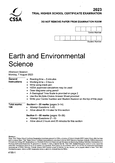 earth and environmental - Grade: 12 - New South Wales Higher School ...