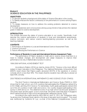 Module 2 Science, Technology, and Nation-building - Science, Technology ...