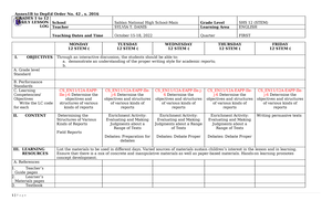 Expository Text - Lesson plan - learners. MISSION: Deliver quality ...