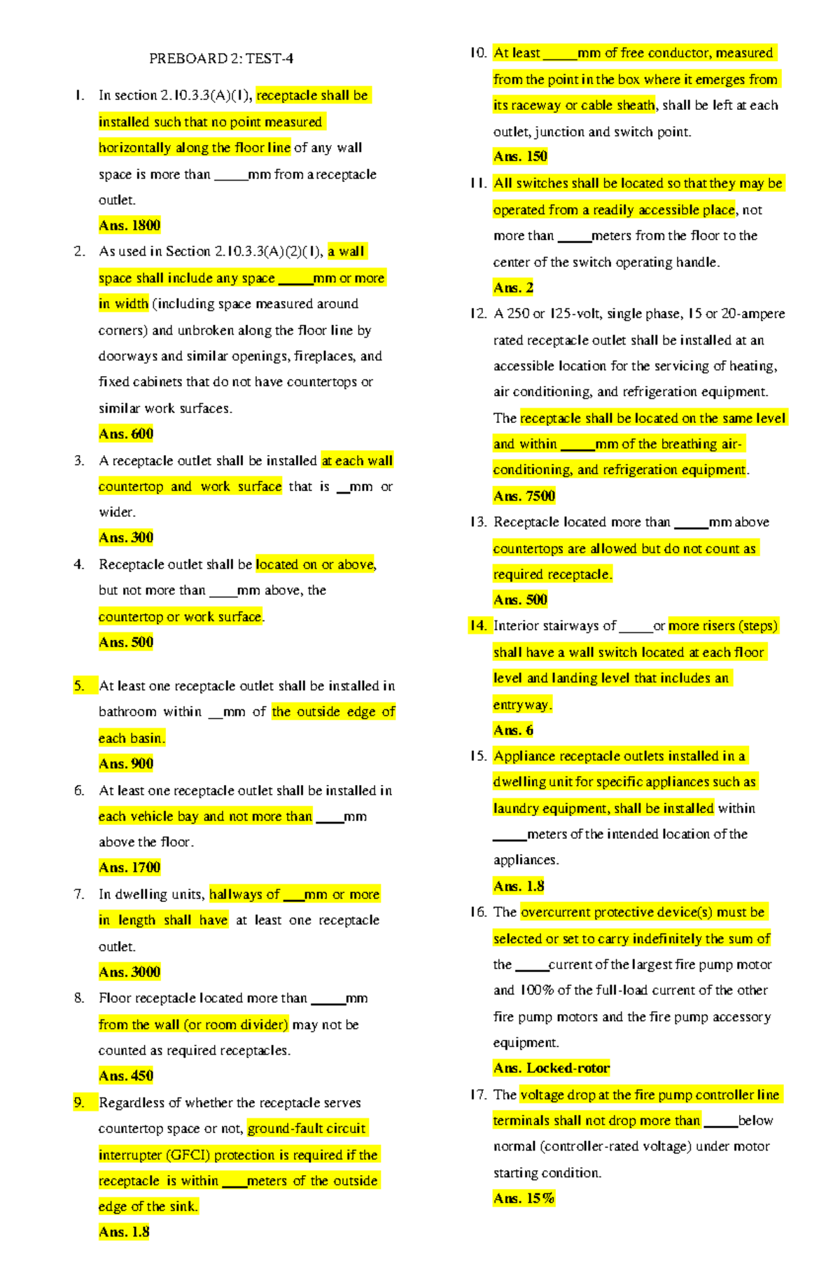 Electrical Code Guidelines: PEC I & II for Safe Installations - Studocu