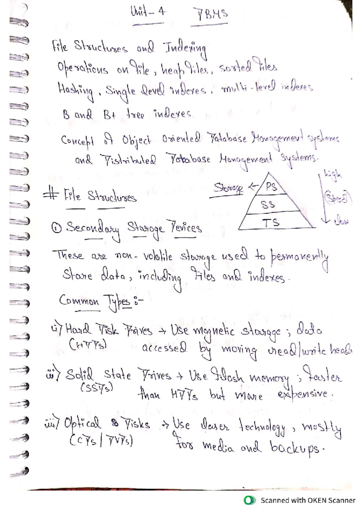 DBMS Unit 4: File Structures, Indexing, and Distributed Systems Notes ...