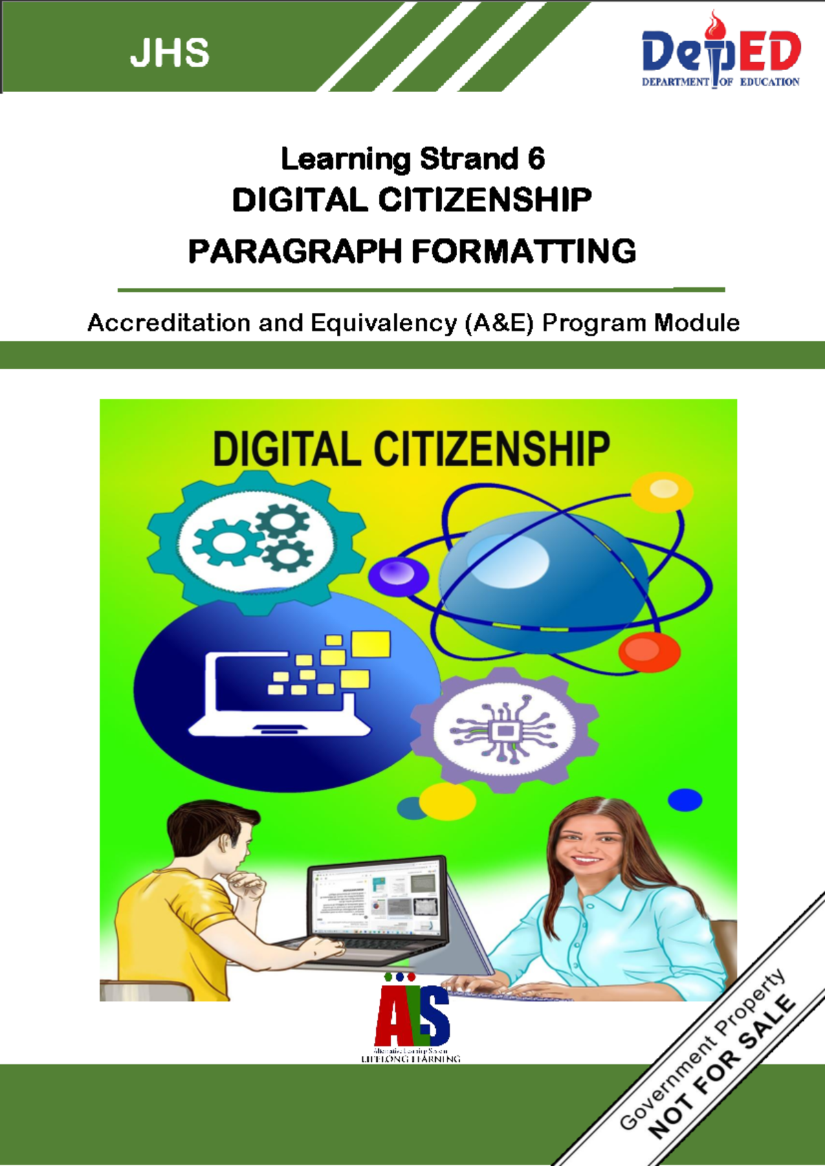 Final Exam LS6: Digital Citizenship & Paragraph Formatting Guide - Studocu