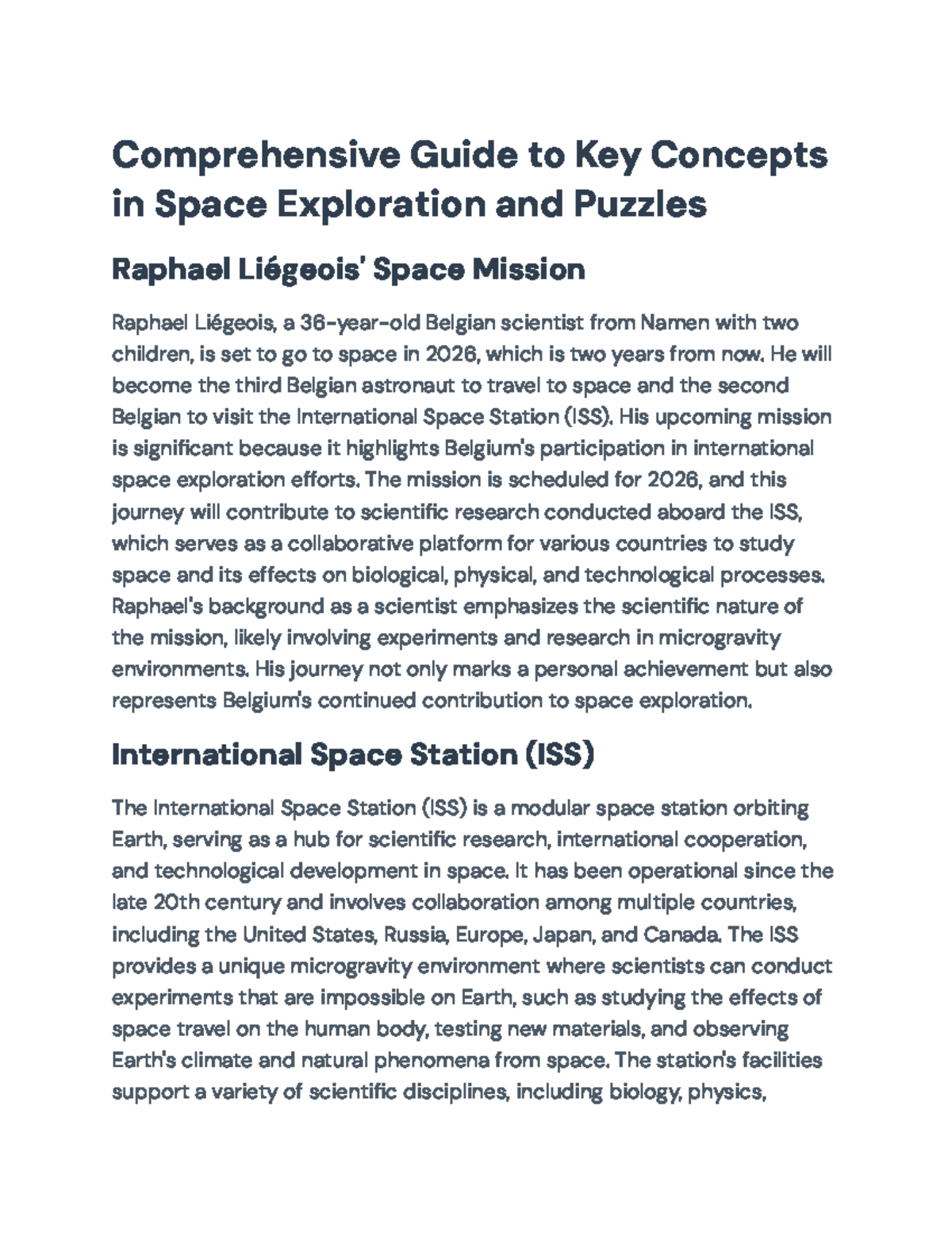 Comprehensive Guide to Space Exploration & Rubik's Cube History - Studocu