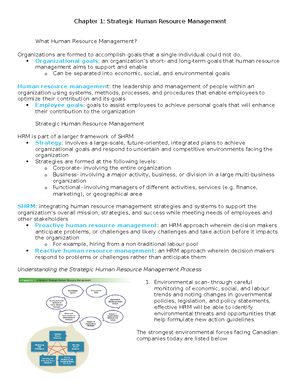 Chapter 10-human resources management - 1 Human Resource Management ...