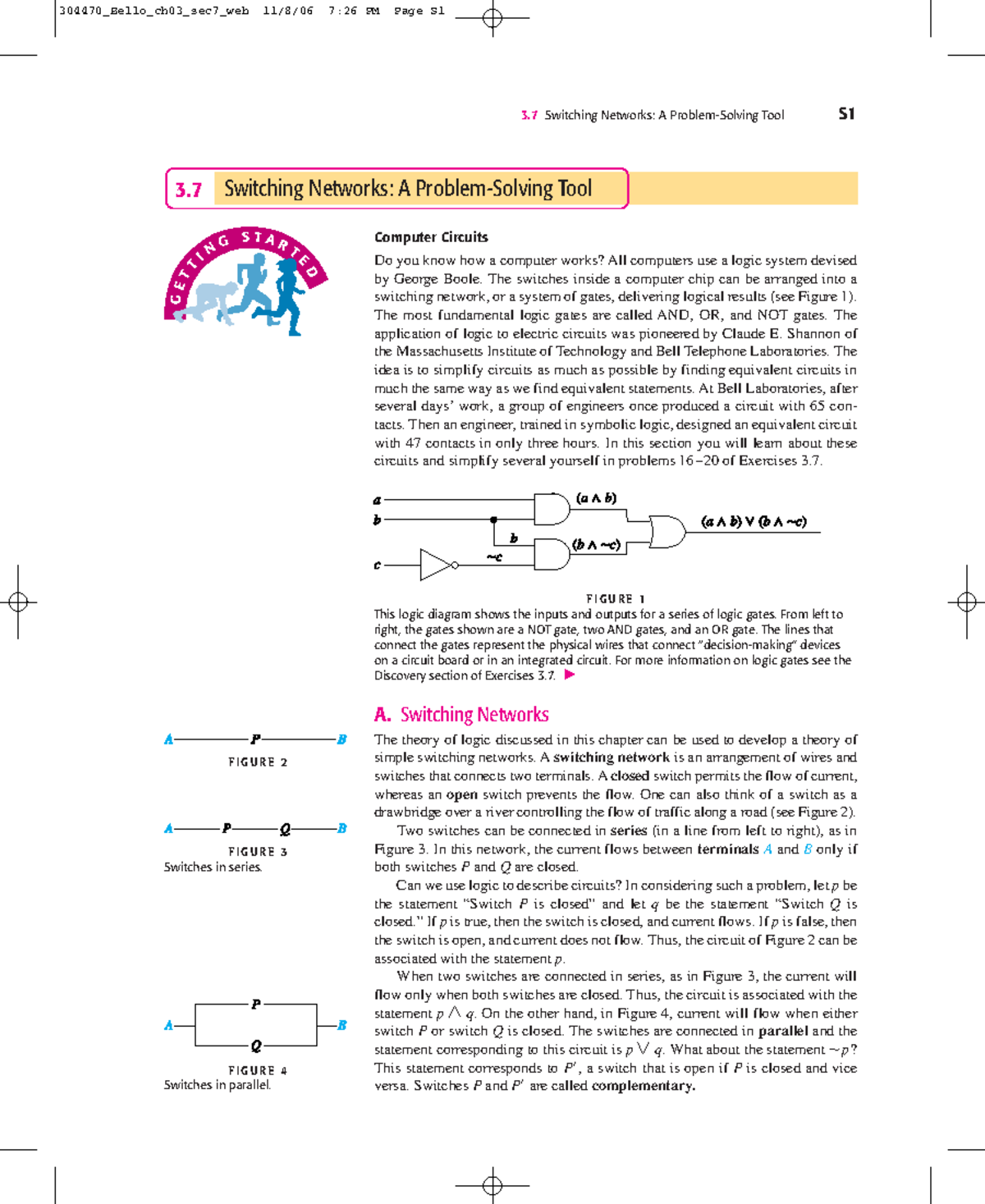 Chapter 3 - Switching Networks: A Problem-Solving Tool - 3 Switching Networks: A Problem-Solving ...