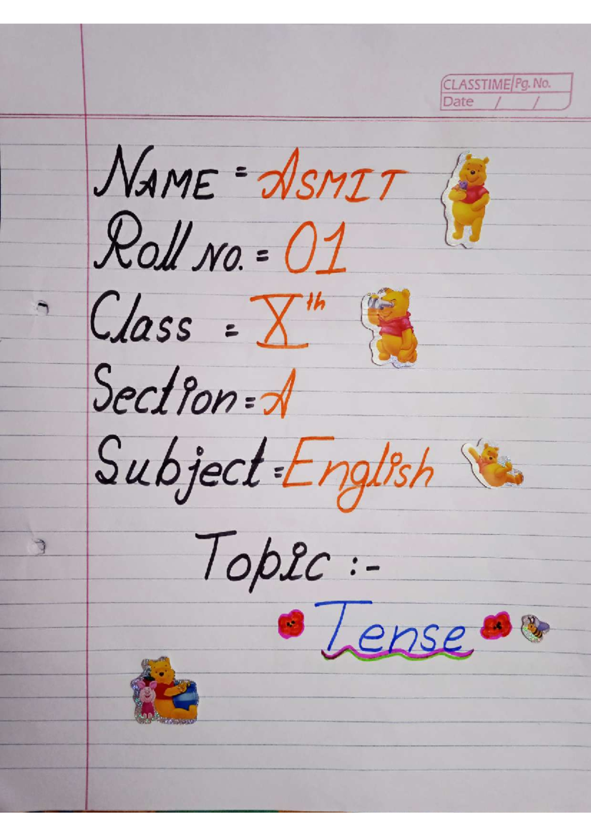 CLASSTIME: Tenses Overview for Class X English - Studocu