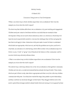 8-2 journal - Applying Piaget’s concept of perspective-taking in ways ...