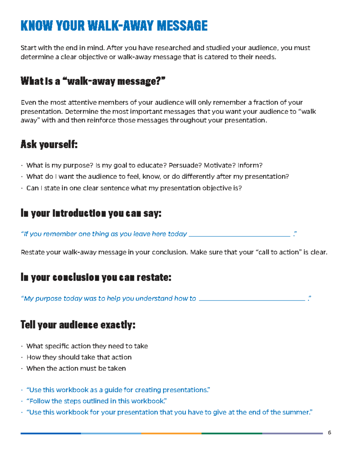 Effective Presentation Strategies: Know Your Message (Skill 2) - Studocu