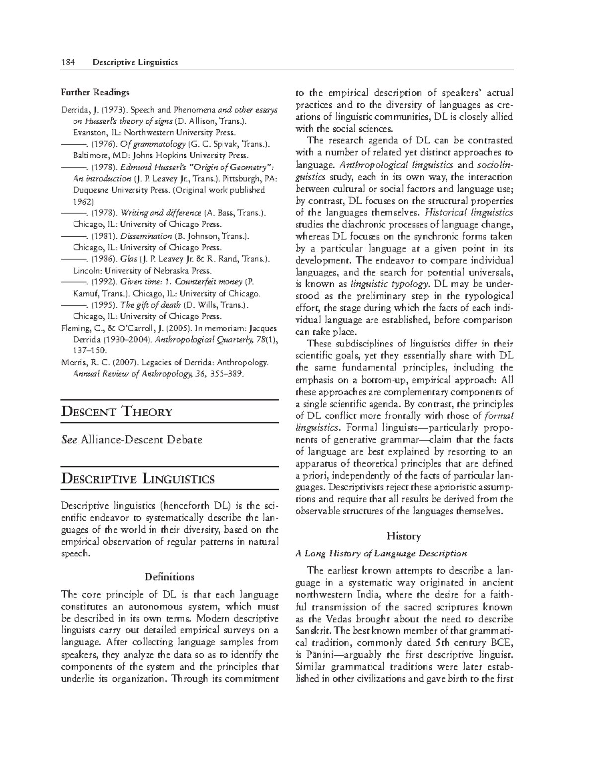 Descriptive-Linguistics Theory - 184 Descriptive Linguistics Further ...