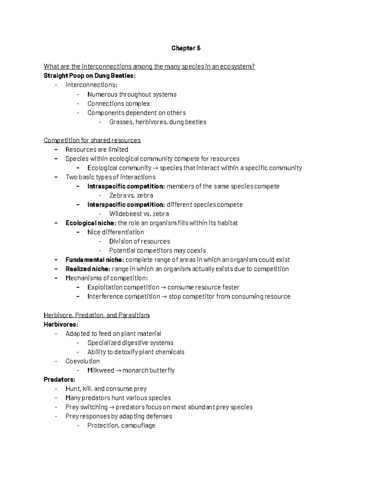 Ecological Communities - Chapter 6 What are the interconnections among ...