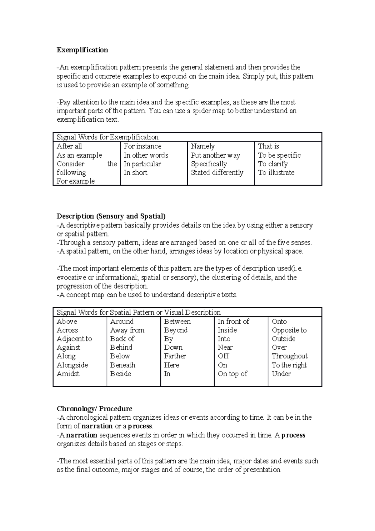RAWS-Report-pt: Understanding Exemplification and Descriptive Patterns ...