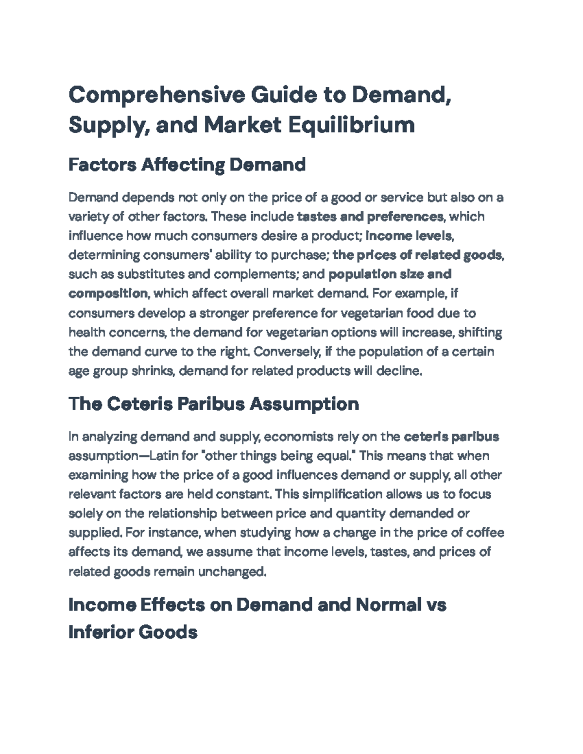 Comprehensive Overview of Price Controls & Market Equilibrium Factors ...