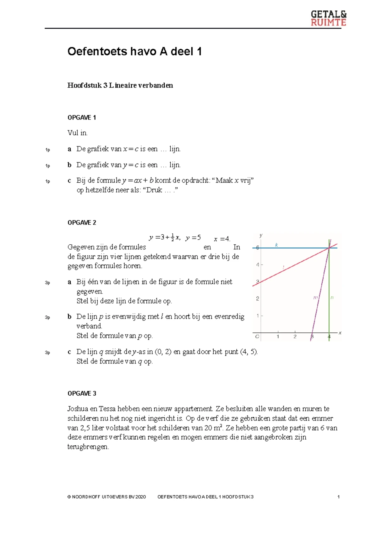 Examen Wiskunde A HAVO 2021 - Opgaven en Uitwerkingen - Studeersnel