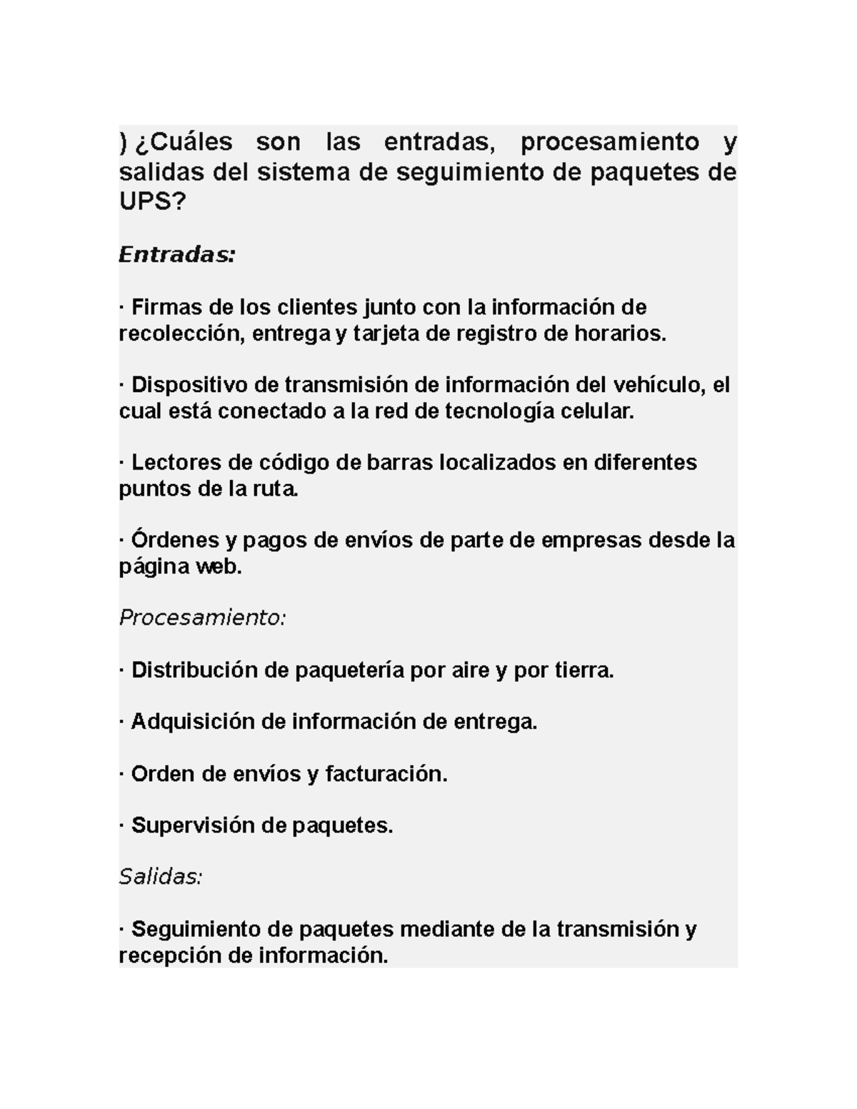 CASO UPS - Análisis del Sistema y Tecnologías Utilizadas - Studocu