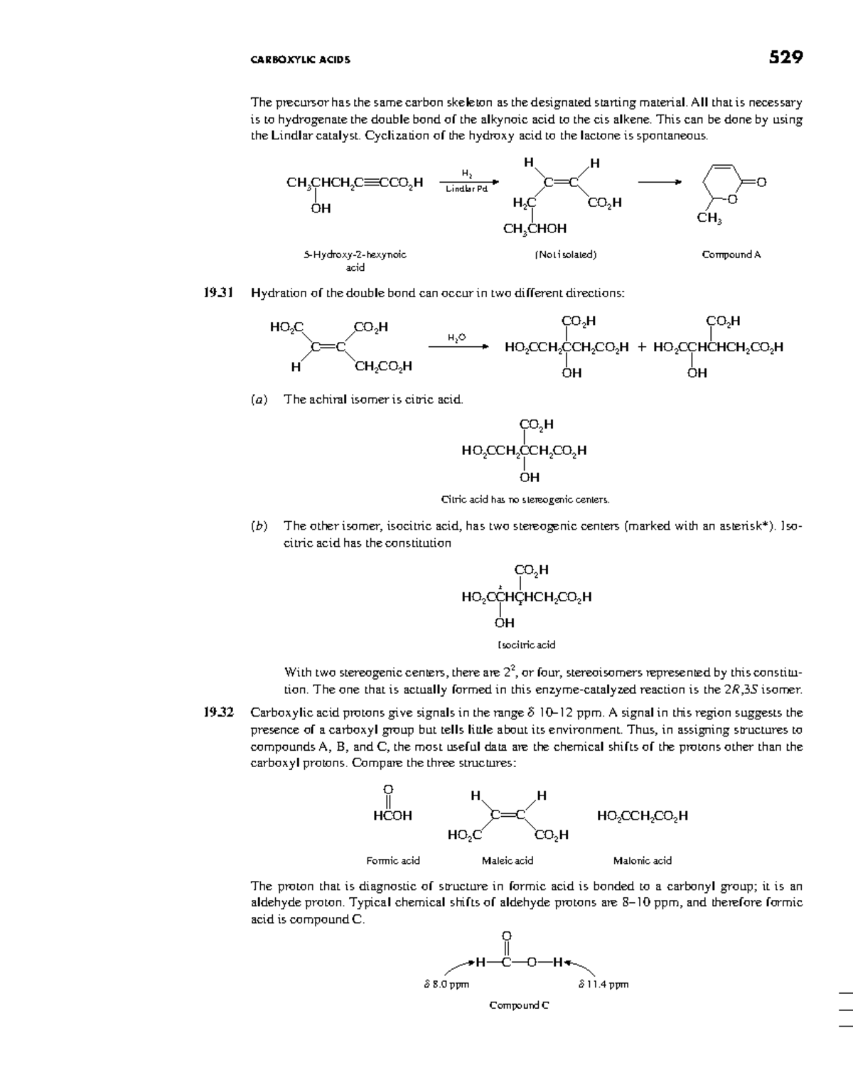 529 Organic Chemistry: Carboxylic Acids Overview and Reactions - Studocu