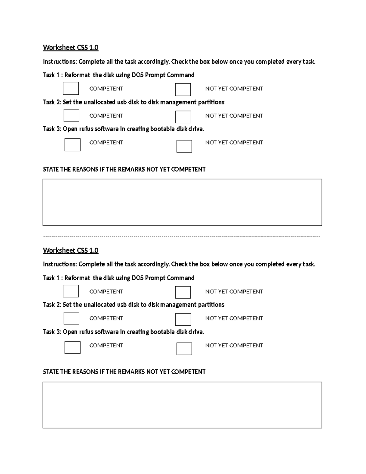 Worksheet CSS 1 - FOR SR HIGH SCH MATERIALS FOR CSS - Worksheet CSS 1 ...