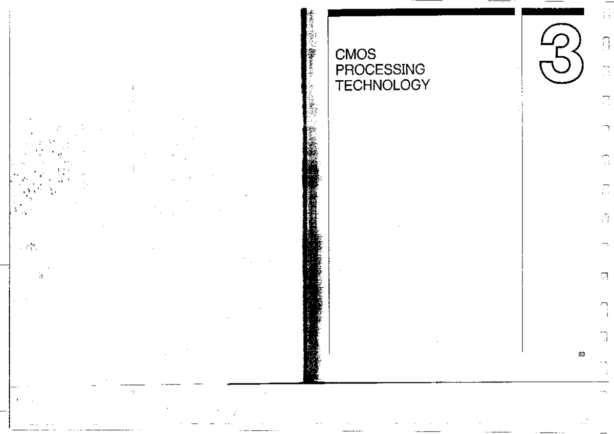 CMOS Processing Technology: Overview and Techniques (Course Code: 63) - Studocu